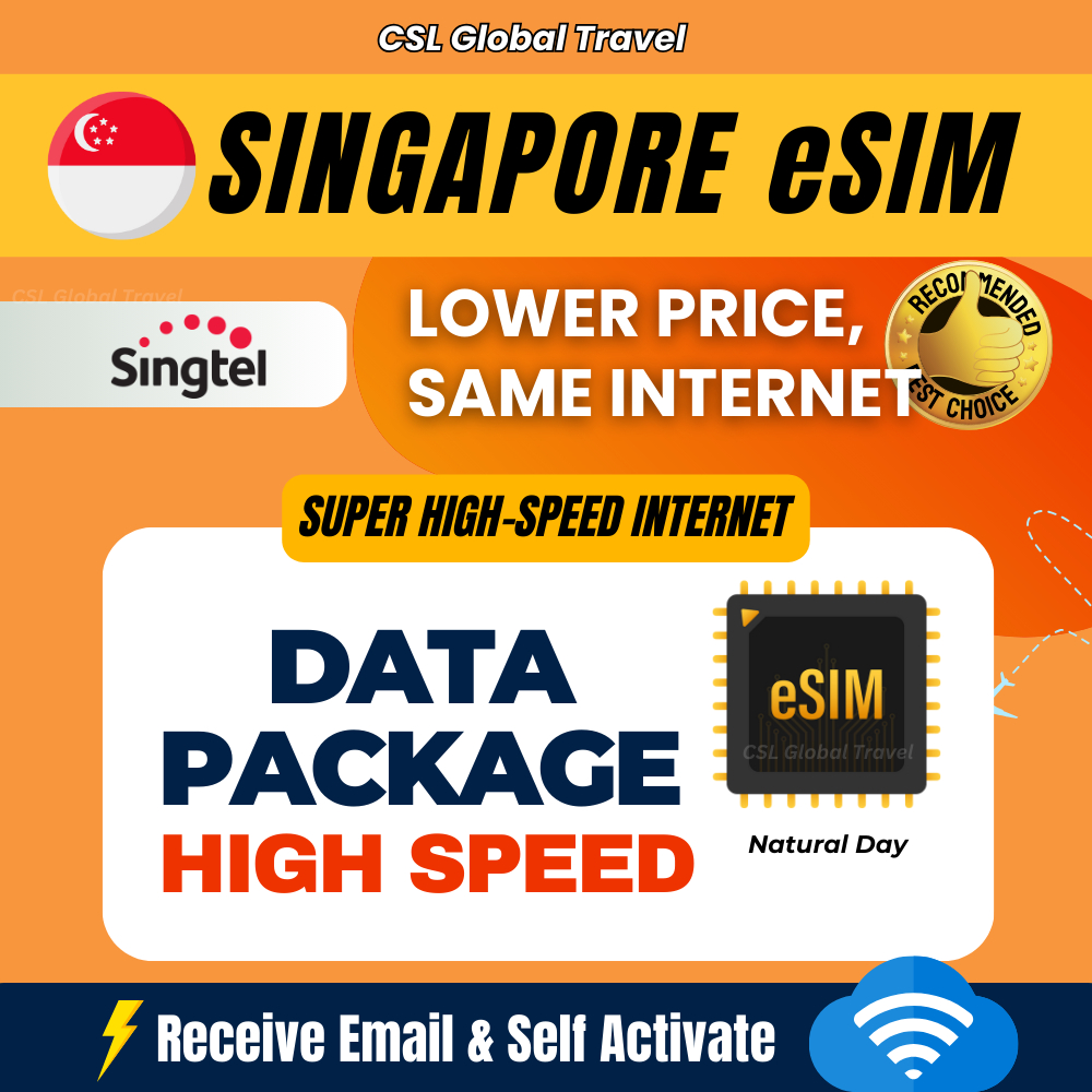 【CSL】Singapore eSIM | Pengambilan Segera Dalam 5 Minit | Kelajuan ...