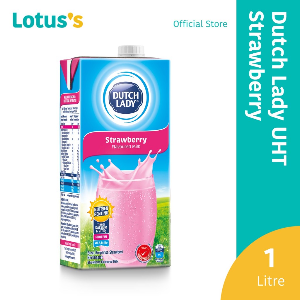 UHT MILK DL PF Strawberry 1L | Shopee Malaysia