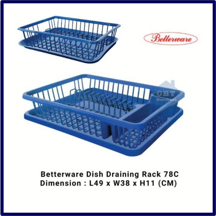 Plastic Draining Rack/ Dish Rack/ Rak Pinggan Plastik / 1tier Dish ...
