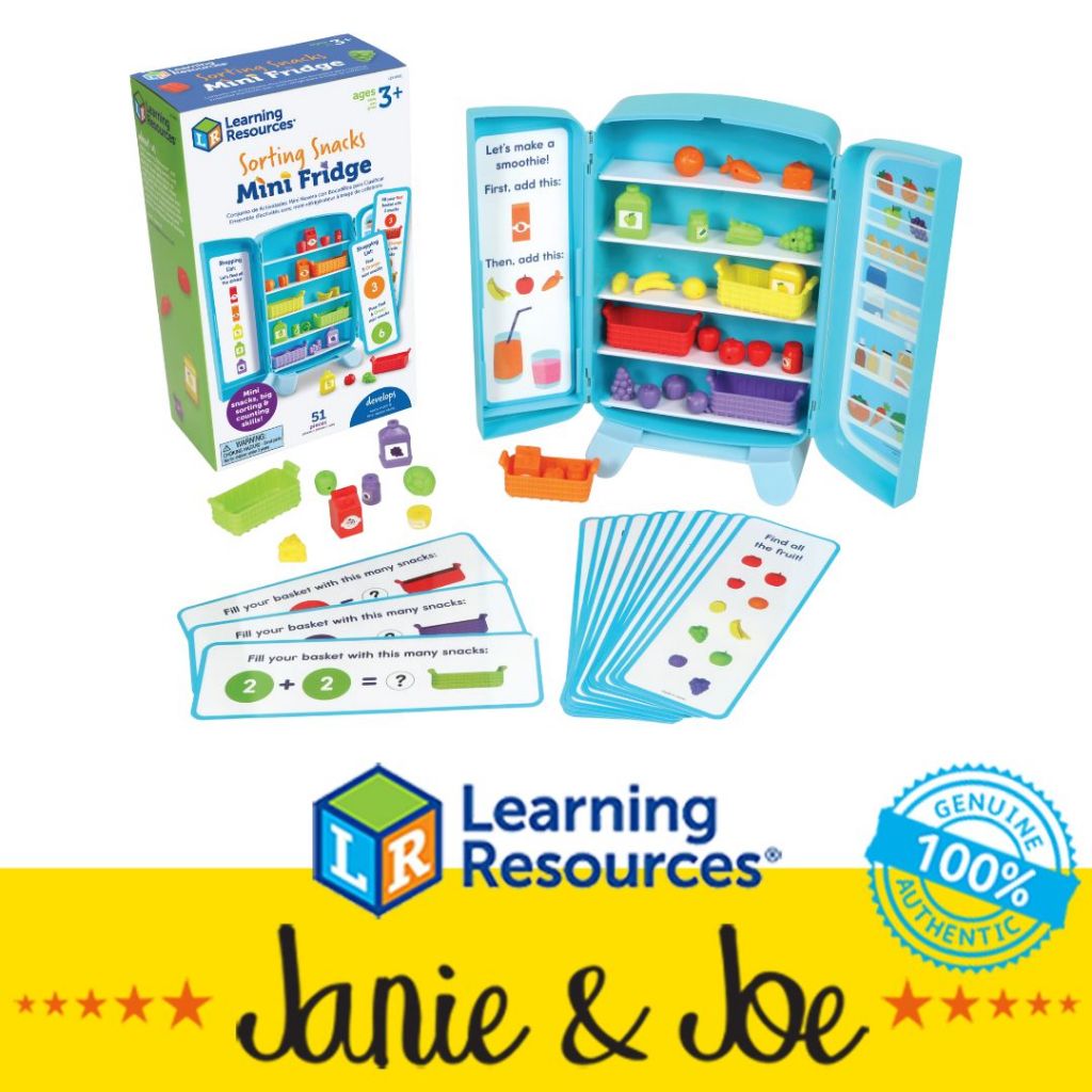 Learning Resources Sorting Snacks Mini Fridge- Age 3+, Count, Sorting ...