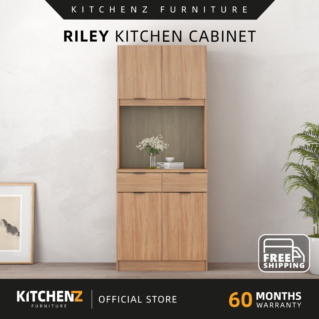 [FREE Shipping] KitchenZ Riley Series Kitchen Cabinet Tall Unit Kitchen ...