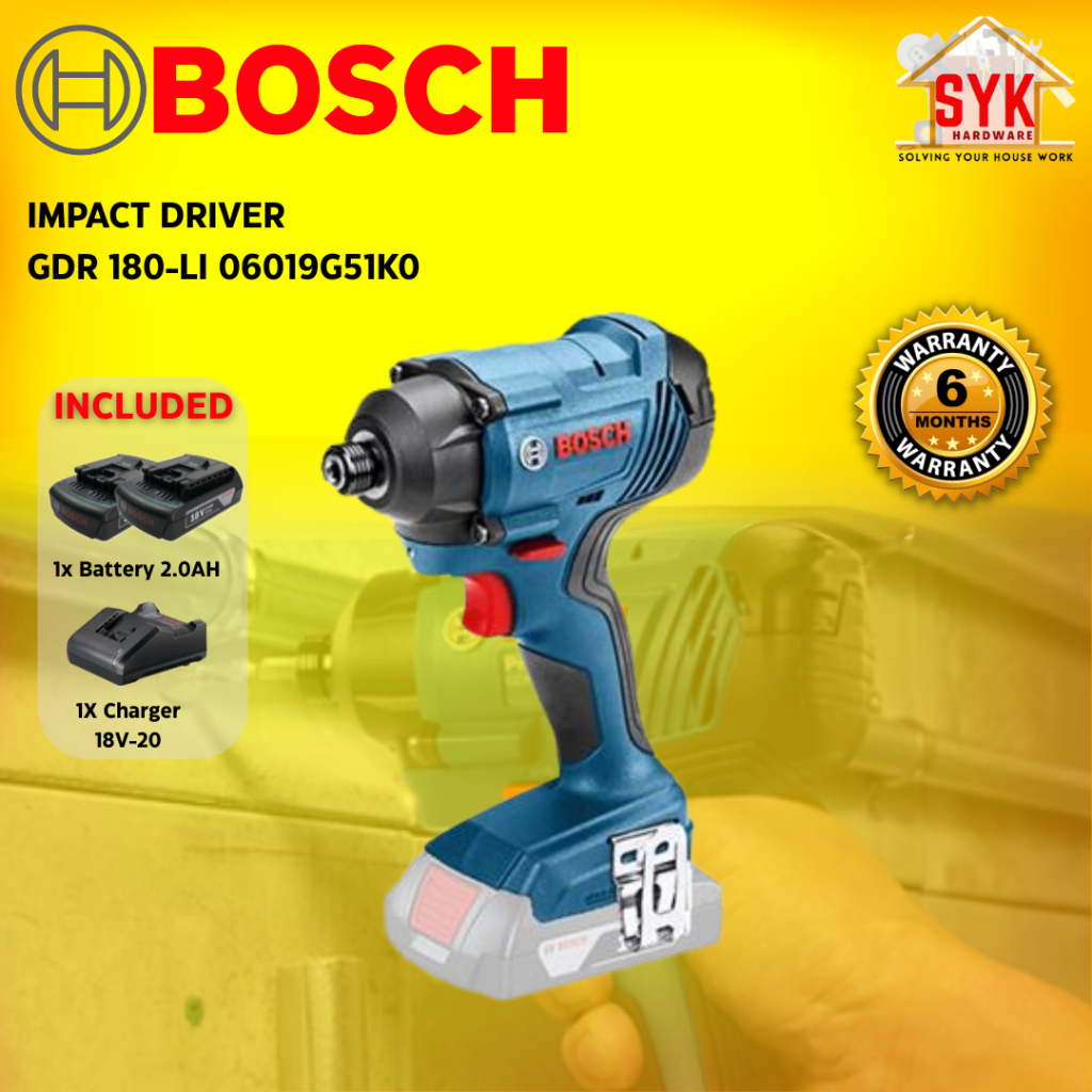 SYK BOSCH GDR180-LI GDR 180-LI Cordless Impact Driver Drill Battery ...