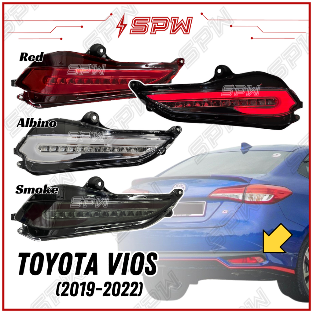 Toyota Vios NSP151 NCP151 (2019-2022) Reflector Rear Bumper LED ...