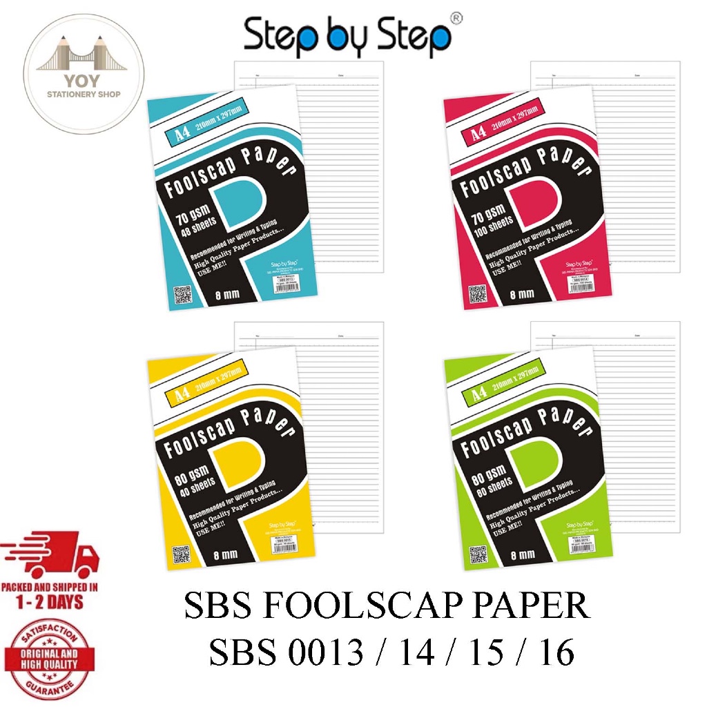 SBS FOOLSCAP PAPER (READY STOCK / PREMIUM QUALITY) | Shopee Malaysia