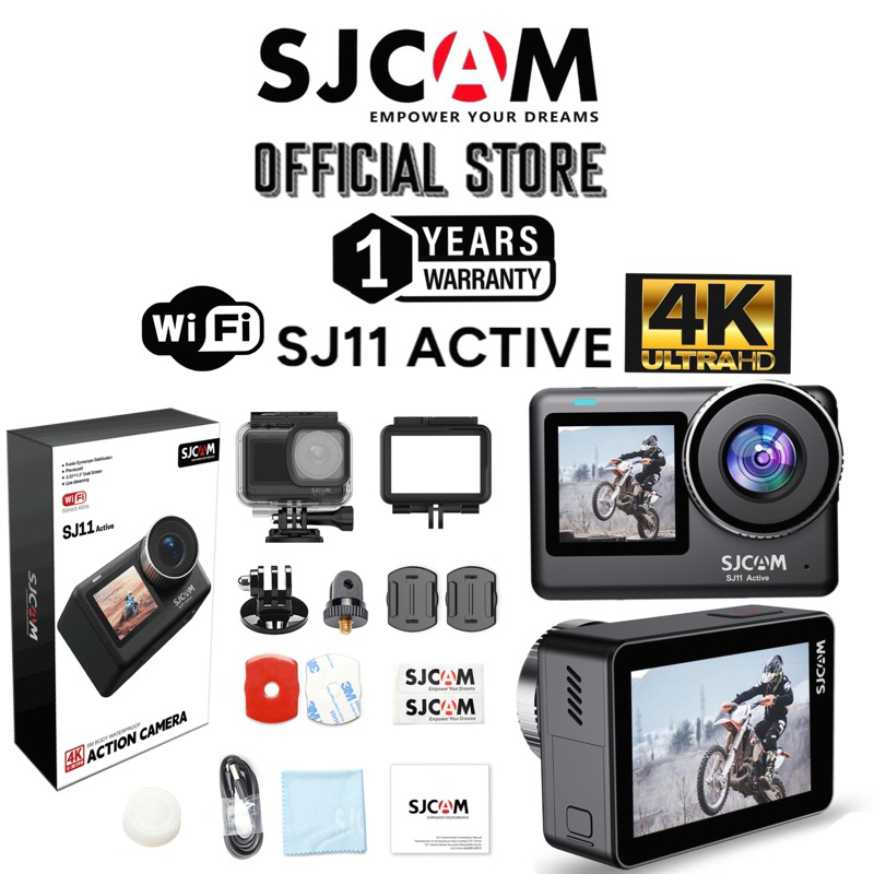 (SJCAM OFFICIAL MALAYSIA)SJCAM SJ11 ACTIVE 20MP 4K VIDEO LIVE STREAMING ...