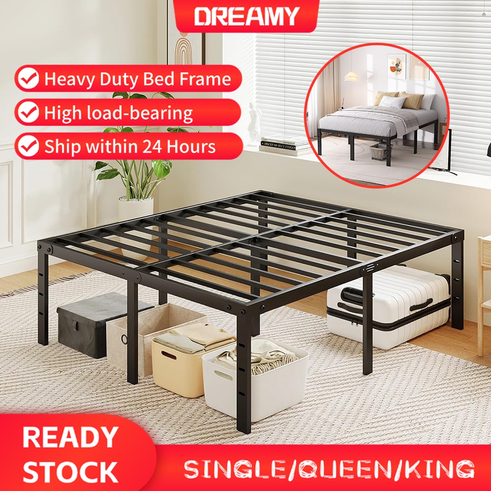 18inch Metal Bed Frame Queen Size Rangka Katil Besi Logam Queen/King ...