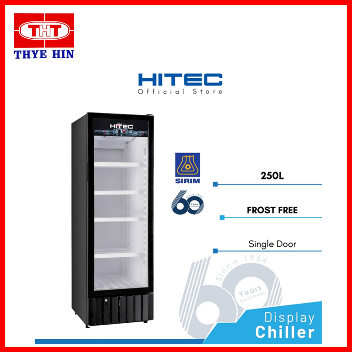 HITEC Display Chiller (250L) HTC-260FSC Frost Free, Mechanical Temperature Control | Shopee Malaysia