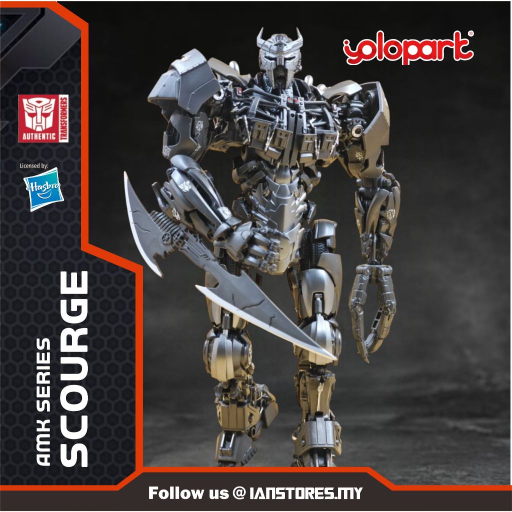 YOLOPARK TRANSFORMERS RISE OF THE BEASTS SCOURGE AMK SERIES (22cm ...