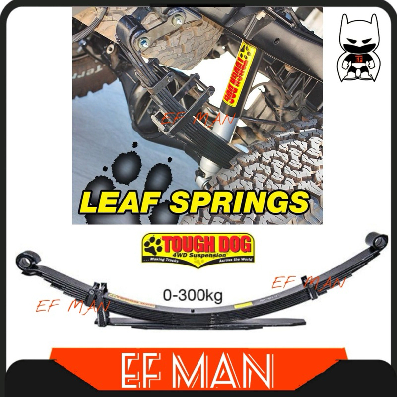 TOUGH DOG LIFT UP 2" LEAF SPRING HILUX VIGO REVO RANGER DMAX TRITON ...