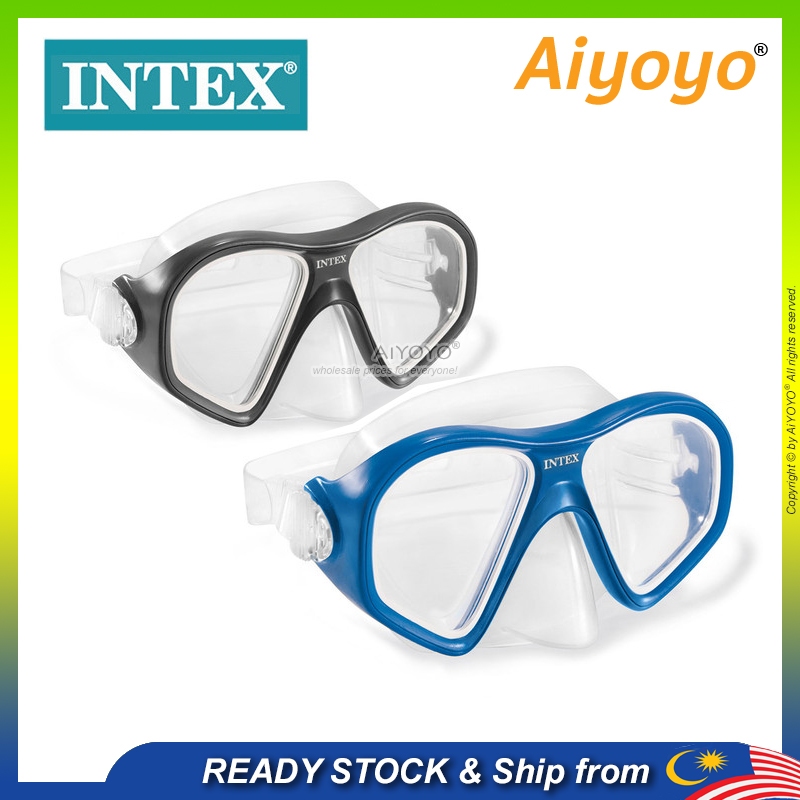 INTEX Goggles Glasses Reef Rider Mask Rubber Swim Mask Diving Snorkel ...