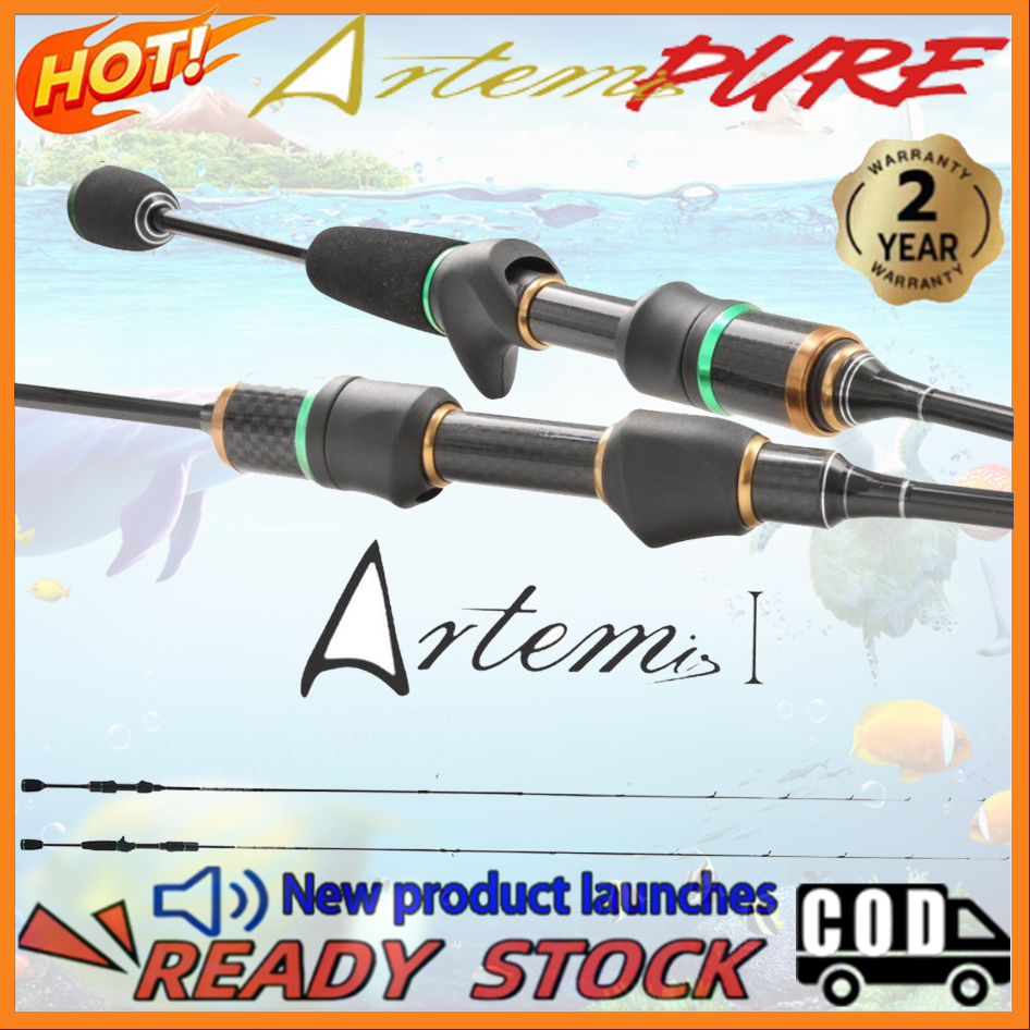 Artemis Casting Fishing Rod Spinning Rod Joran Pancing UL Power Solid ...