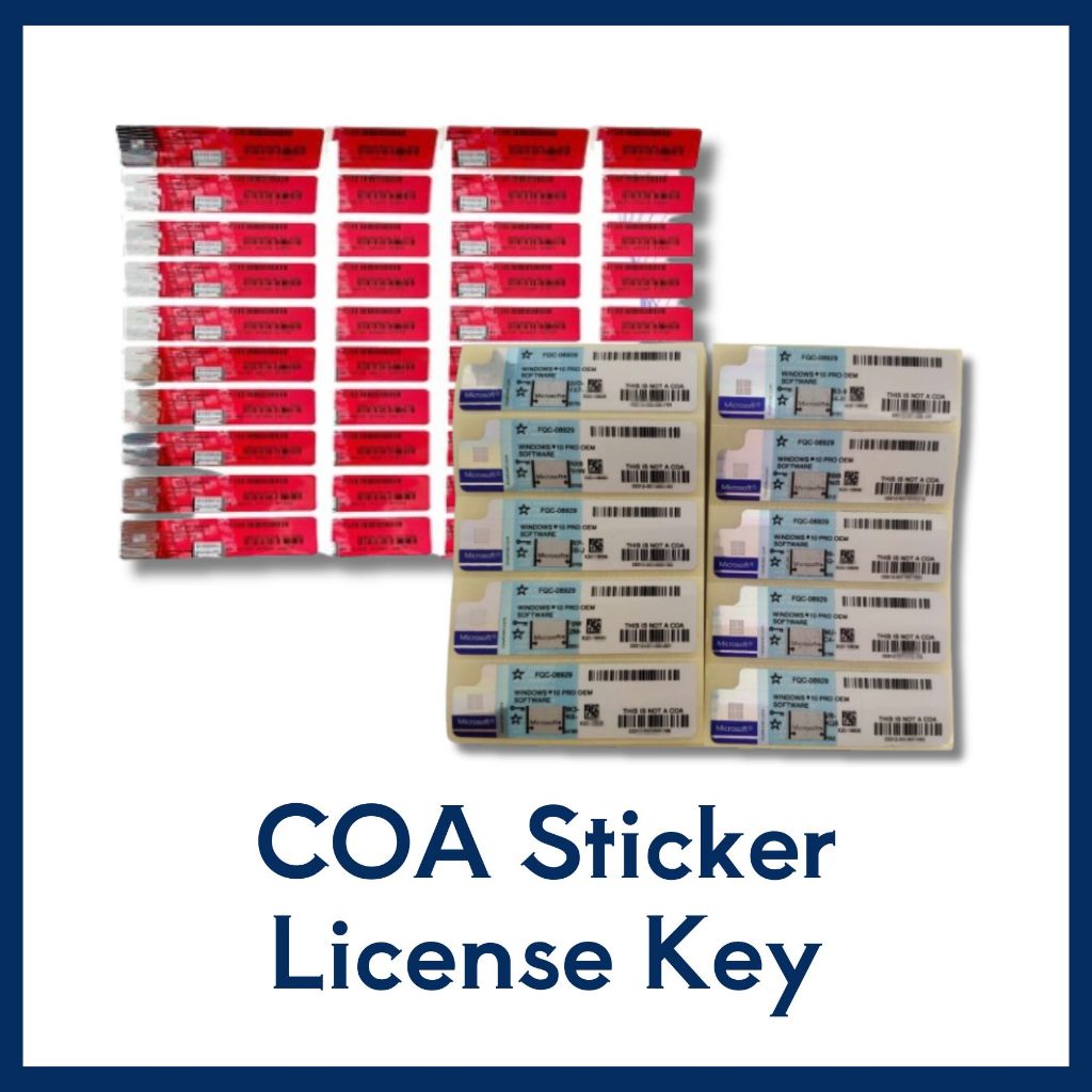 100% Genuine COA Sticker Windows 11 Pro Key Pro Support Traditional ...