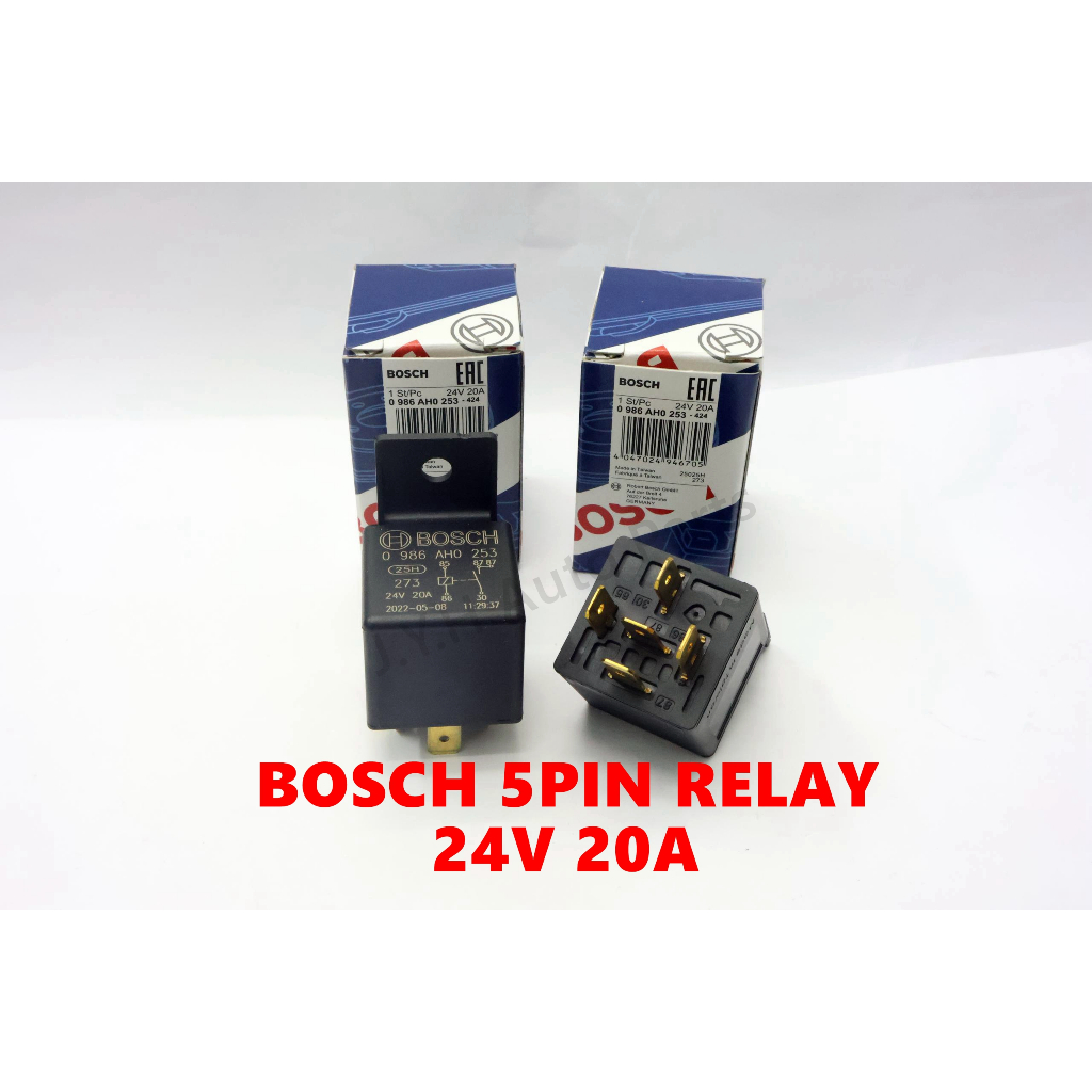 Original Bosch 24V 5PIN Relay Horn Relay Headlamp Relay 24V 20A Aircond ...