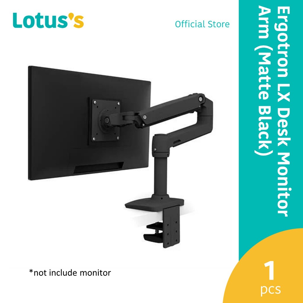 Ergotron LX Desk Mount LCD Arm Matte Black (45-241-224) | Shopee Malaysia