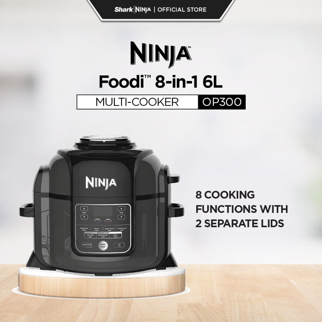 Ninja Foodi Dehydrate 8 In 1 Multi Cooker In One Pot - OP300 | Shopee Malaysia