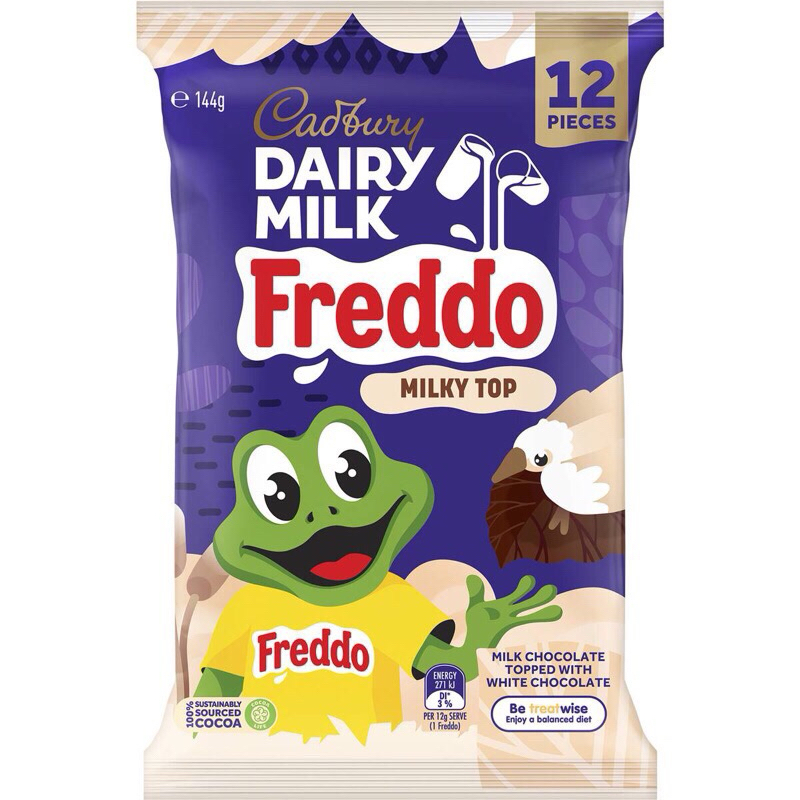 Cadbury Dairy Milk Chocolate Freddo Milky Top sharepack 12 Pack 144g - Imported from Australia ...