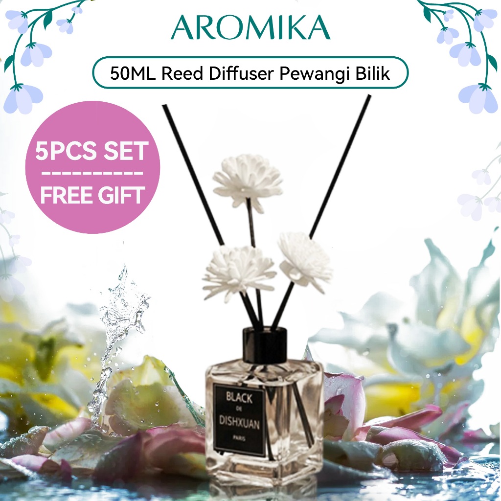 AROMIKA Reed Diffuser Pewangi Bilik Tidur Toilet Perfume Diffuser ...