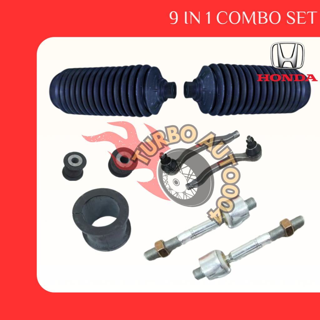 [9 IN 1] Steering Rack Cover / Rack Bush Rubber / Rack End / Tie Rod ...