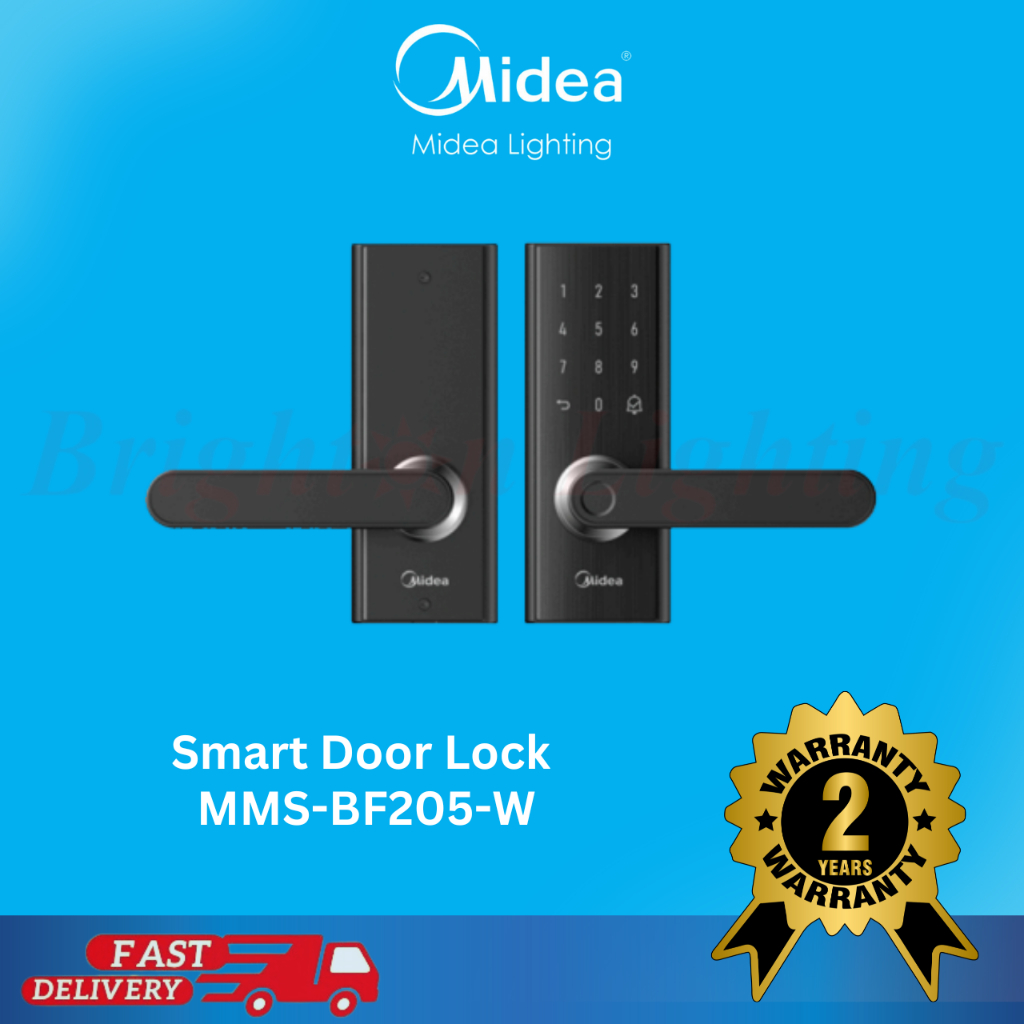 Midea Smart Door Lock (MMS-BF205-W) | Shopee Malaysia