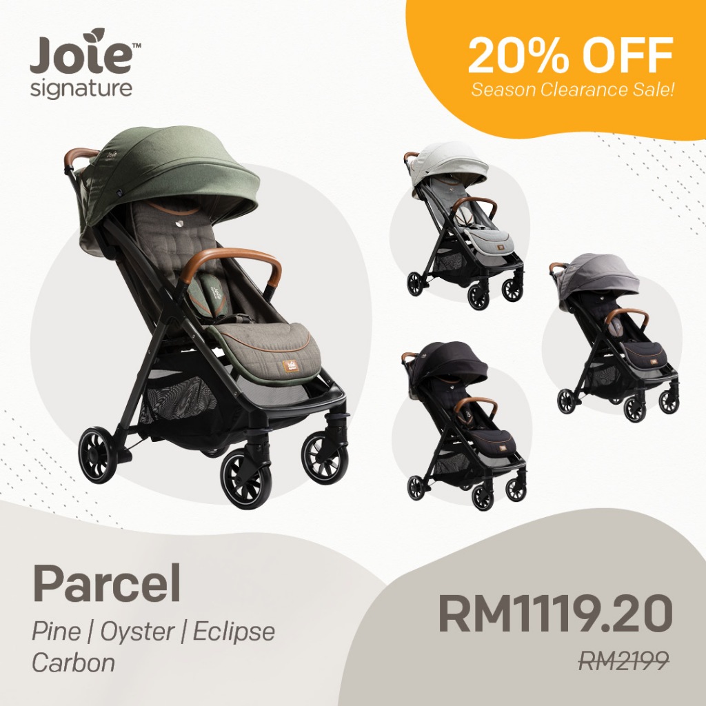 Joie Signature Parcel Compact Stroller | Lightweight 3in1 | Shopee Malaysia