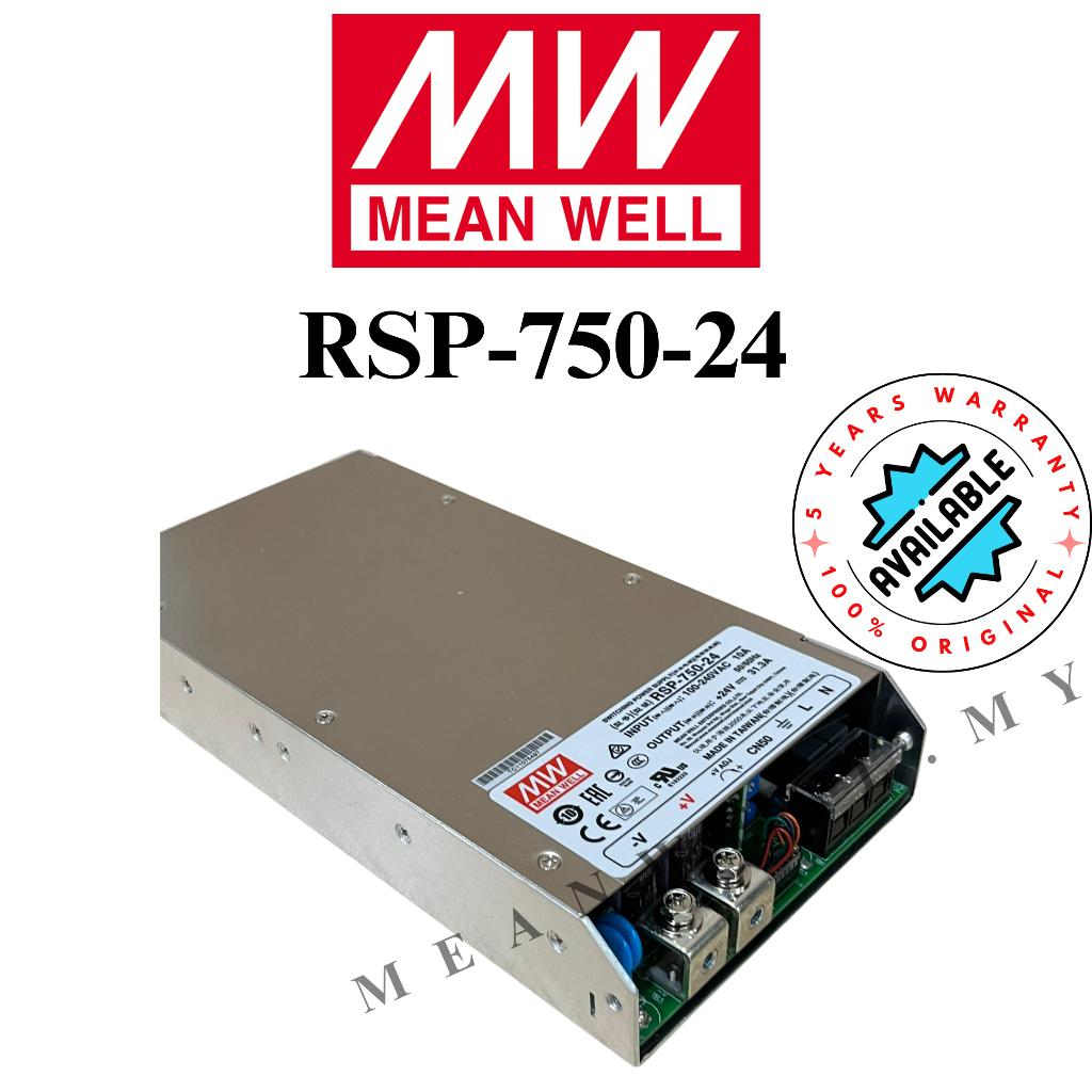 Mean Well RSP-750-24 750W 24V 31.3A MeanWell Single Output Switching Power Supply with PFC ...