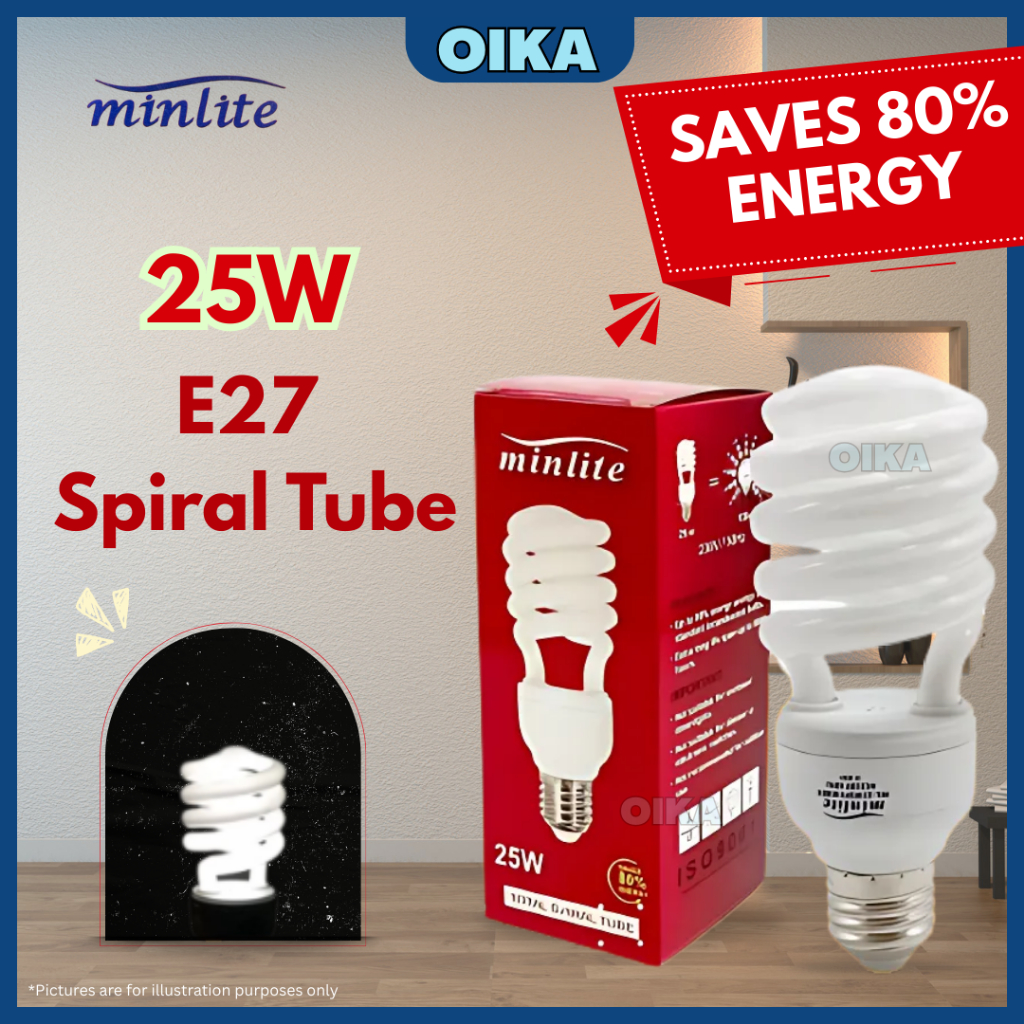 [READY STOCK] MINLITE E27 Tornado Bulb 25W ( 6500K Daylight ) | Shopee ...