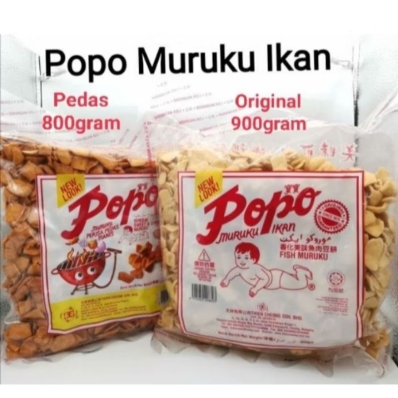 [Ready Stock]800g POPO Muruku Ikan Snack / POPO Fish Muruku Original Or ...
