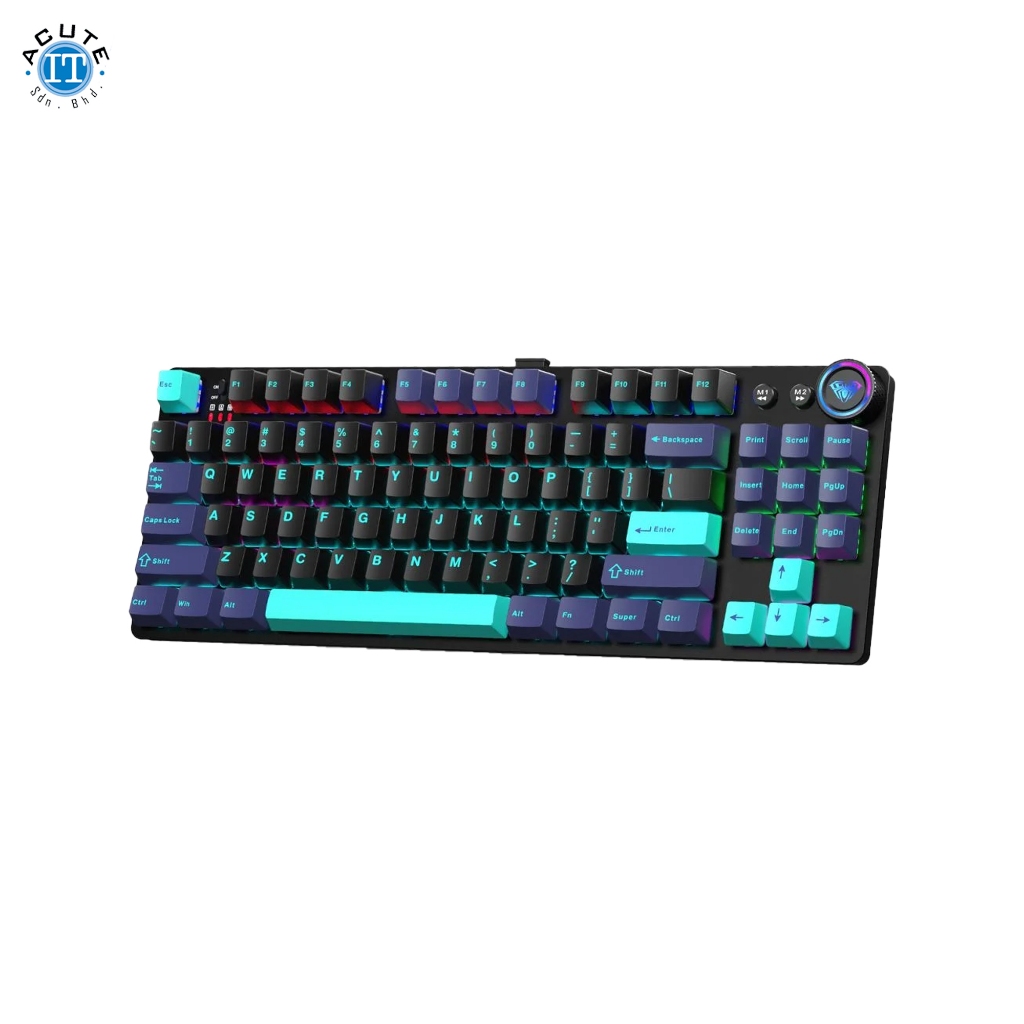 AULA M75 75% Aluminum Wireless/Wired Hot-swappable Mechanical Keyboard ...