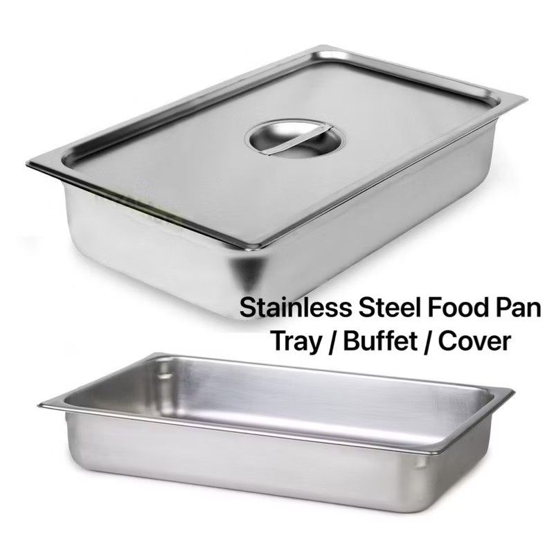 Stainless Steel Food Pan Food Tray Buffet Tray/ Tray Makanan Bekas ...