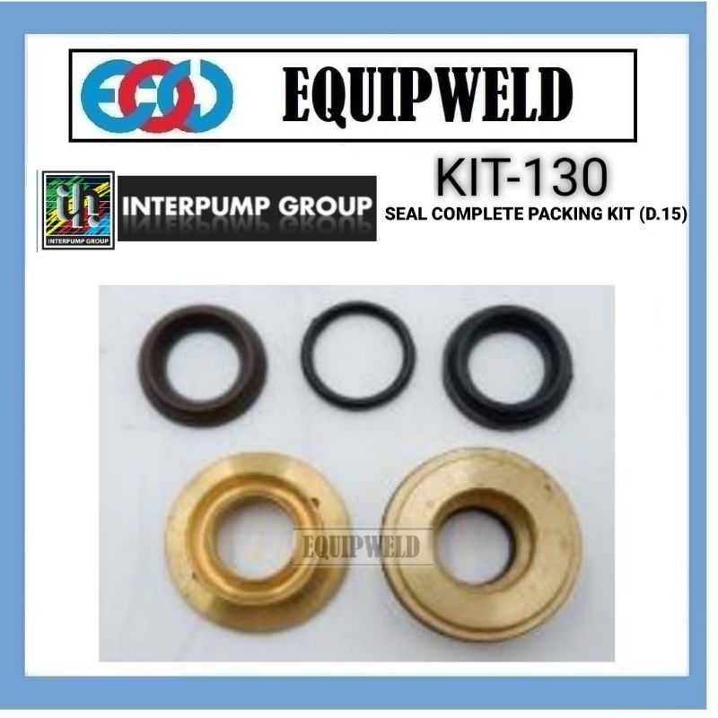 SPARE PART - INTERPUMP KIT-130 SEAL COMPLETE PACKING KIT (D.15) FOR W130 / W150 / W170 (ORIGINAL ...
