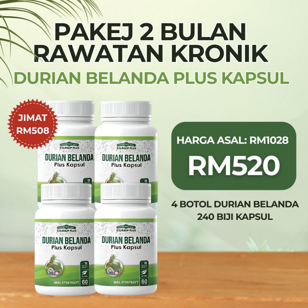 [ORIGINAL] Pakej Rawatan Kronik- Durian Belanda Plus Kapsul | Shopee Malaysia