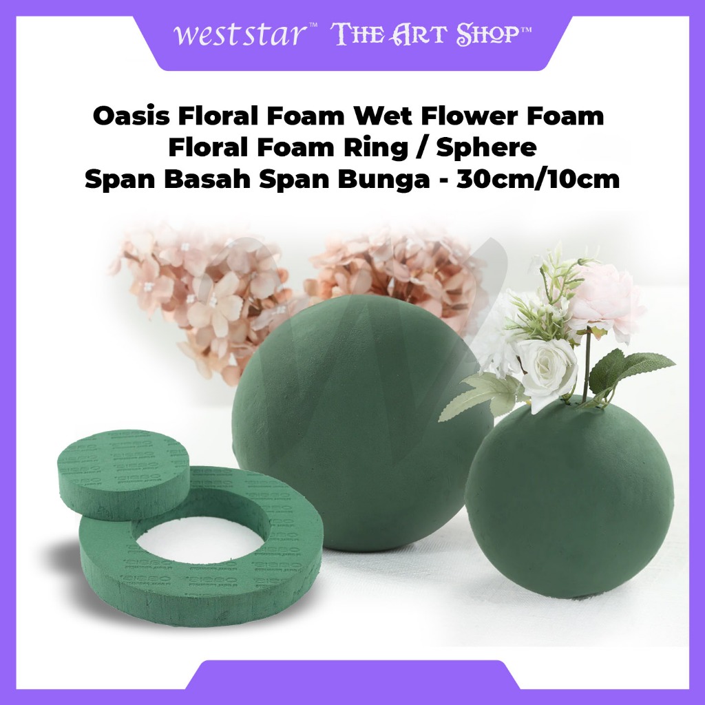 [WETAS] Oasis Floral Foam Wet Foam Wet Flower Foam Floral Foam Ring ...