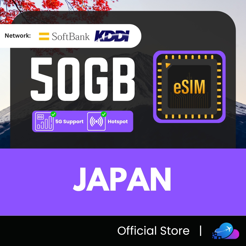 【日本 Japan eSIM】【🔥5G】【Max 30GB】【Softbank / KDDI】 Travel eSIM for Japan 日本 にほん eSim Japan Japan ...
