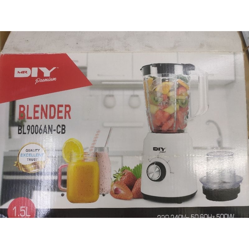 (Ready stock) mr diy blander - bl9006an- cb new Jug 1.5L with stirrer ...