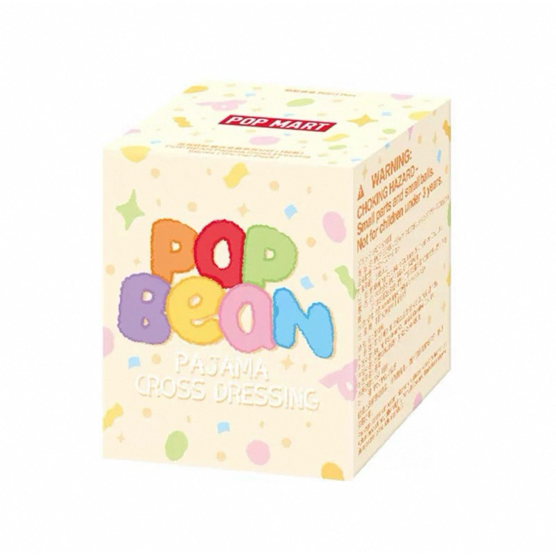 💯AUTHENTIC POPMART Pop Bean Pajama Party Cross Dressing With Acrylic ...