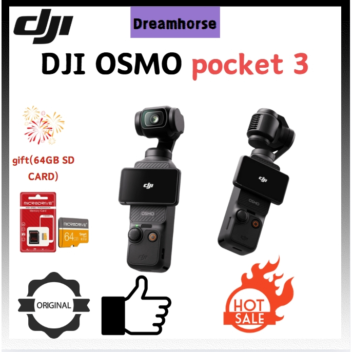 combo IN STOCK】DJI Osmo Pocket 3, Vlogging Camera with 1'''' CMOS & 4K/120fps Video, 3-Axis ...