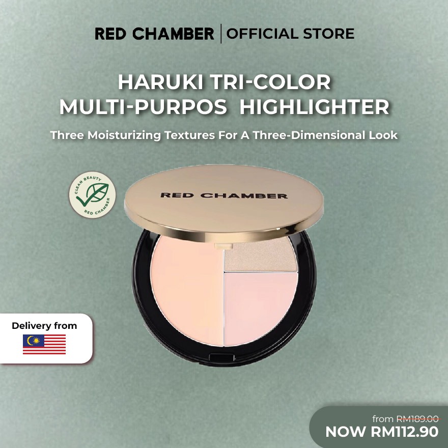 RED CHAMBER HARUKI Tri-Color Multi-Purpose Highlighter | Shopee Malaysia
