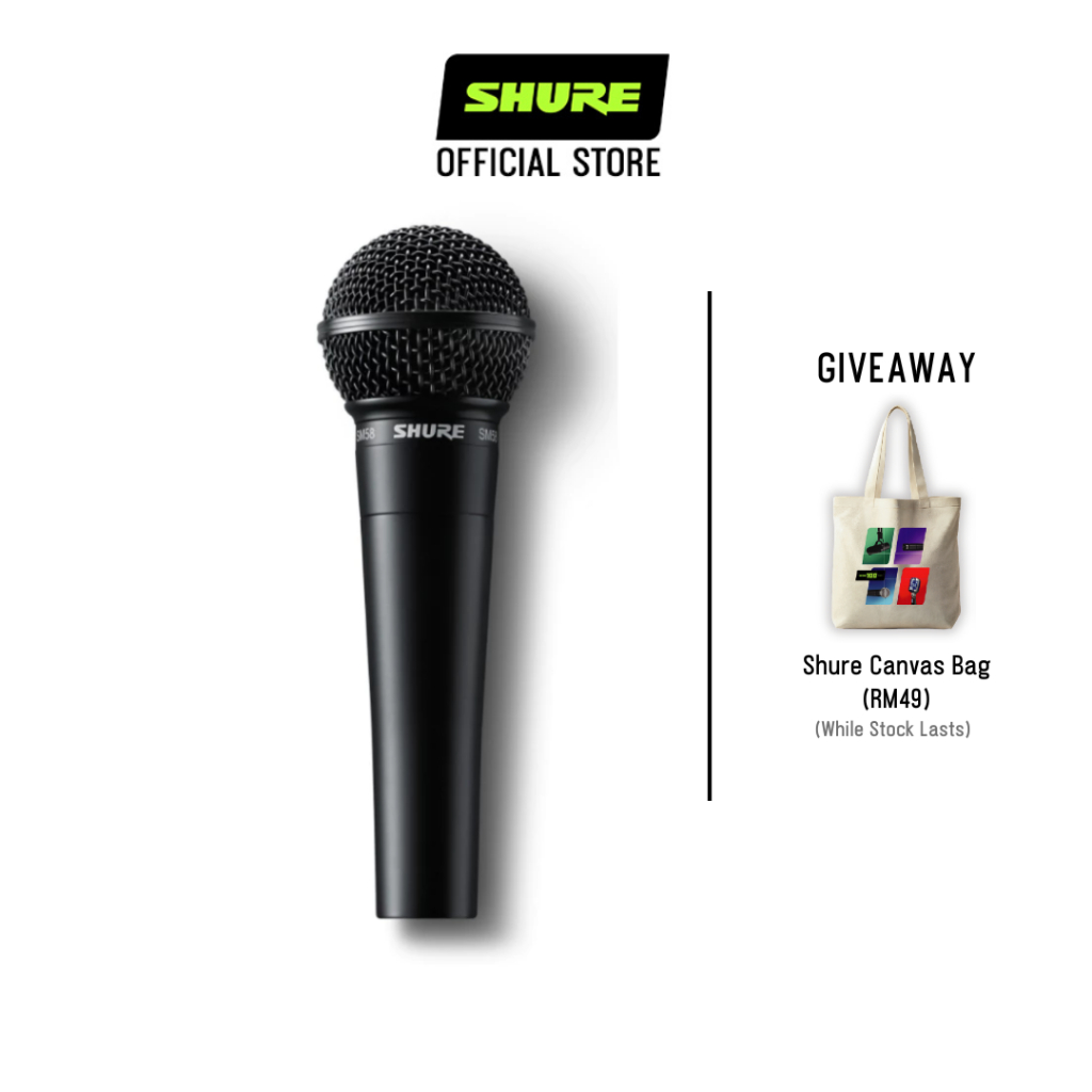 Shure SM58® Special Black Edition Vocal Microphone SM58 BLK | Shopee Malaysia