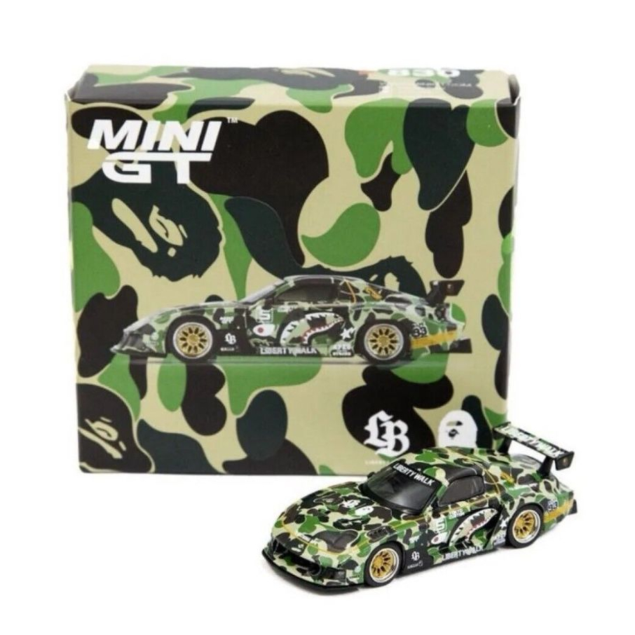 Mini GT 1/64 Mazda Rx7 LB-SUPER SILHOUETTE LBWK x A BATHING APE ...