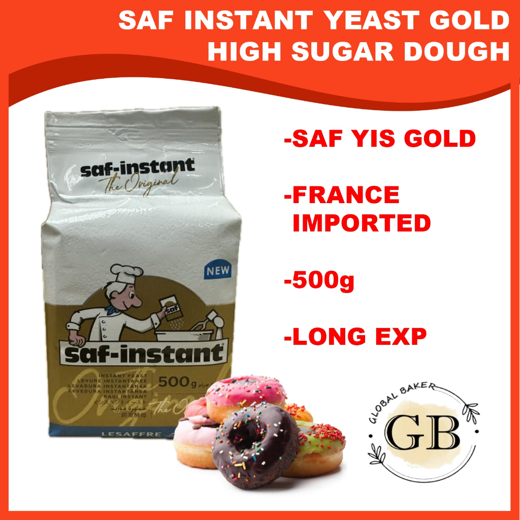 SAF INSTANT YEAST GOLD 500g SAF YIS GOLD Halal Ready Stock Wholesale ...