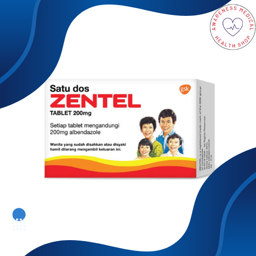 ZENTEL Tablet 200mg (2 Tablets) | Shopee Malaysia