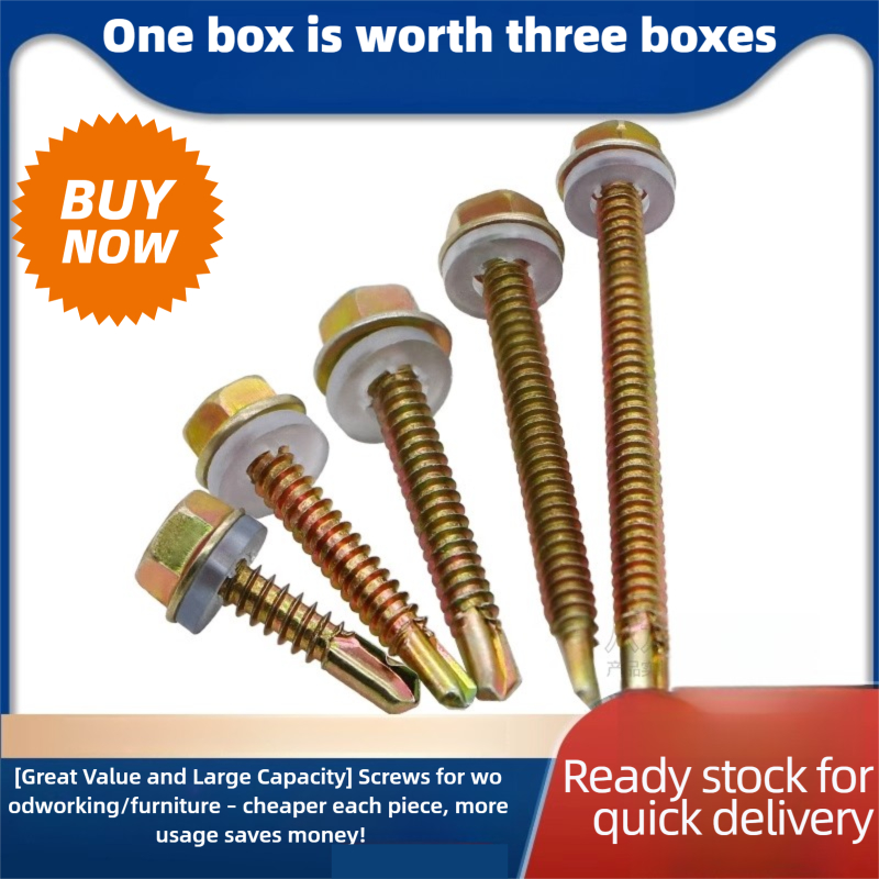 Spot delivery Hexagonal drilling tail tapping screws self-drilling ...