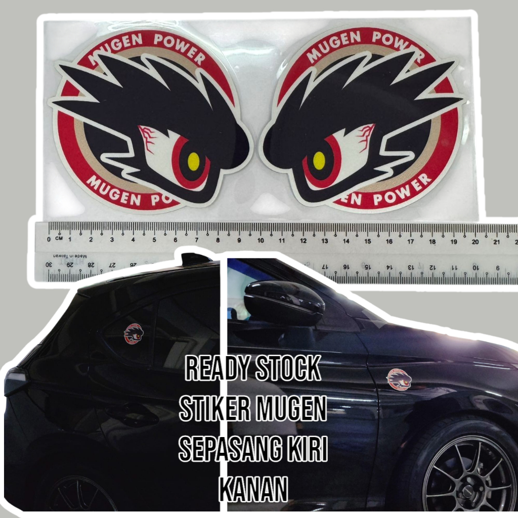 stiker mugen new style mugen power sepasang kiri kanan sticker mugen ...