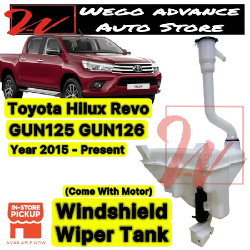 Toyota Hilux REVO GUN125 GUN126 Windshield Wiper Water Tank with Motor ...