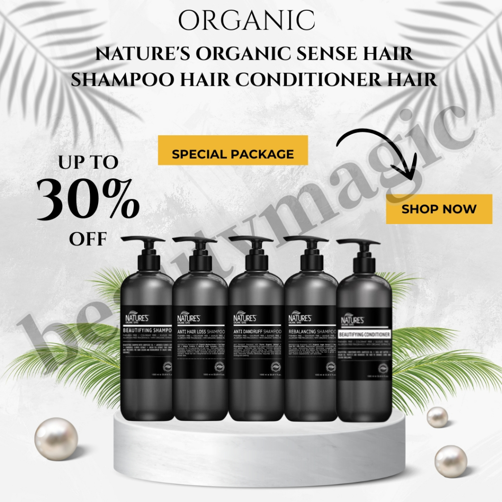 NATURE'S ORGANIC SENSE HAIR SHAMPOO/CONDITIONER 1000ML/300ML offer ...