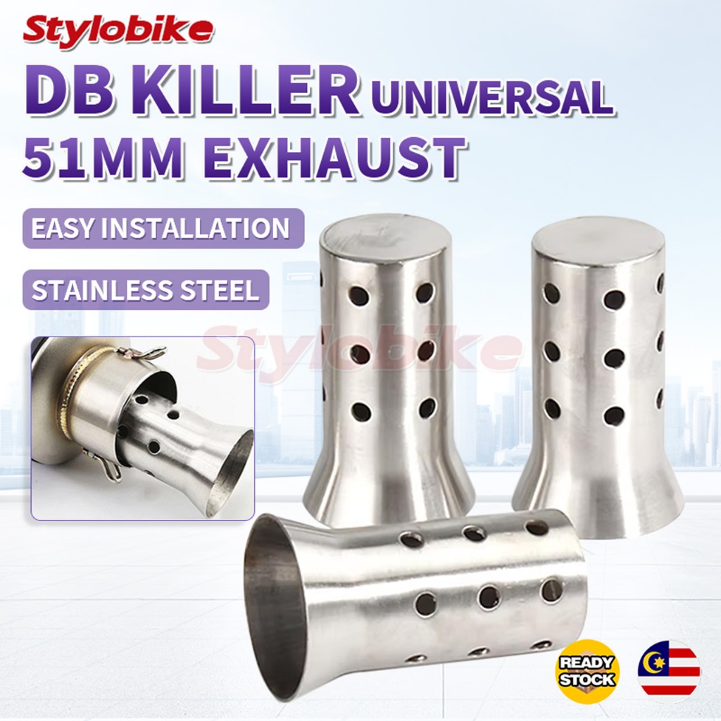 DB Killer 51MM Motorcycle Exhaust Pipe Muffler Racing Stainless Steel ...