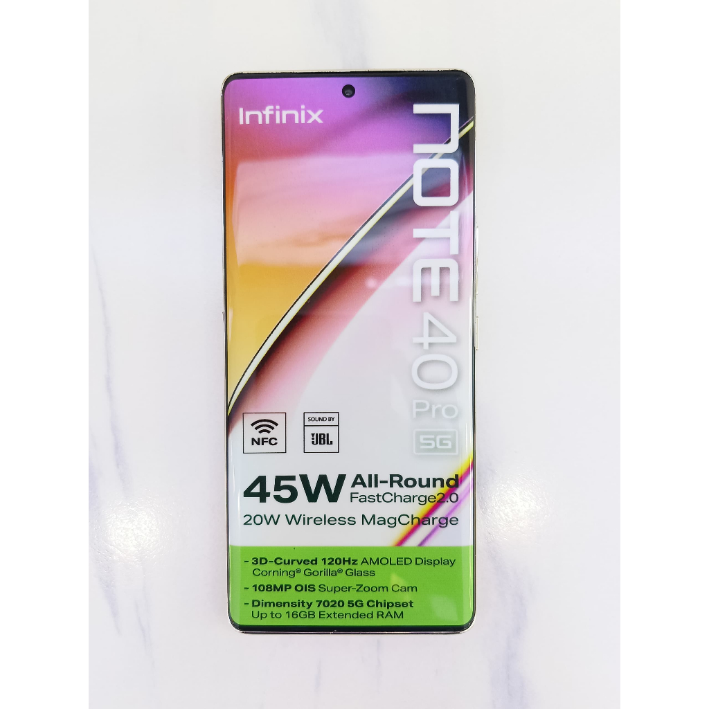INFINIX NOTE 40 PRO 5G 1:1 Dummy Phone (Palsu/fake) display only ...