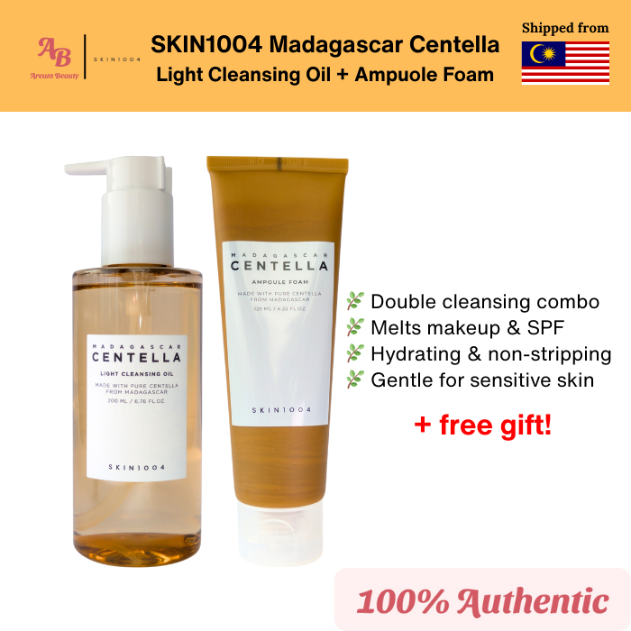 SKIN1004 Madagascar Centella Light Cleansing Oil + Ampuole Foam (Double ...