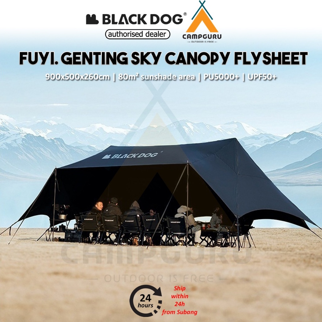 Blackdog Genting Skylight Canopy Flysheet Tarp FuYi Tent Large SunShade ...