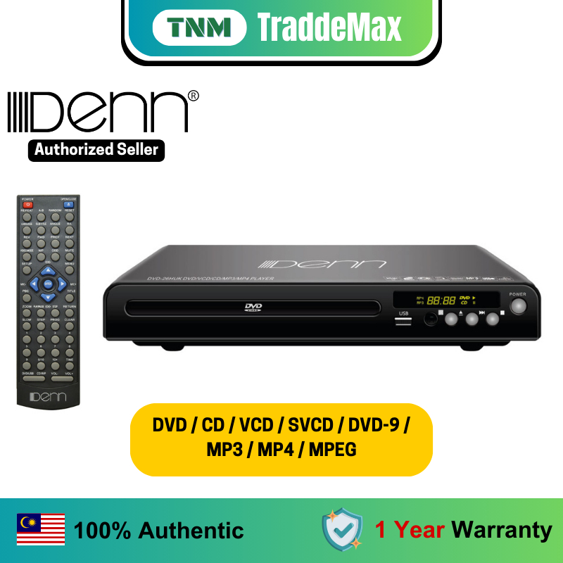 🔥 [FREE HDMI CABLE] DENN DVD/VCD/SVCD/MP3/MP4/CD/CD-R/MPEG [HDMI ...